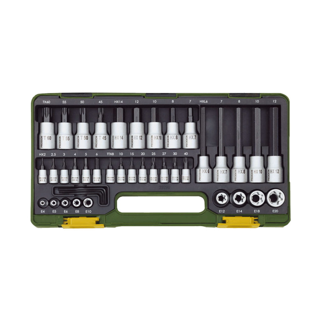 Proxxon 42-dijelni set nasadnih TX i Imbus ključeva gedore 1/4" i 1/2 ...