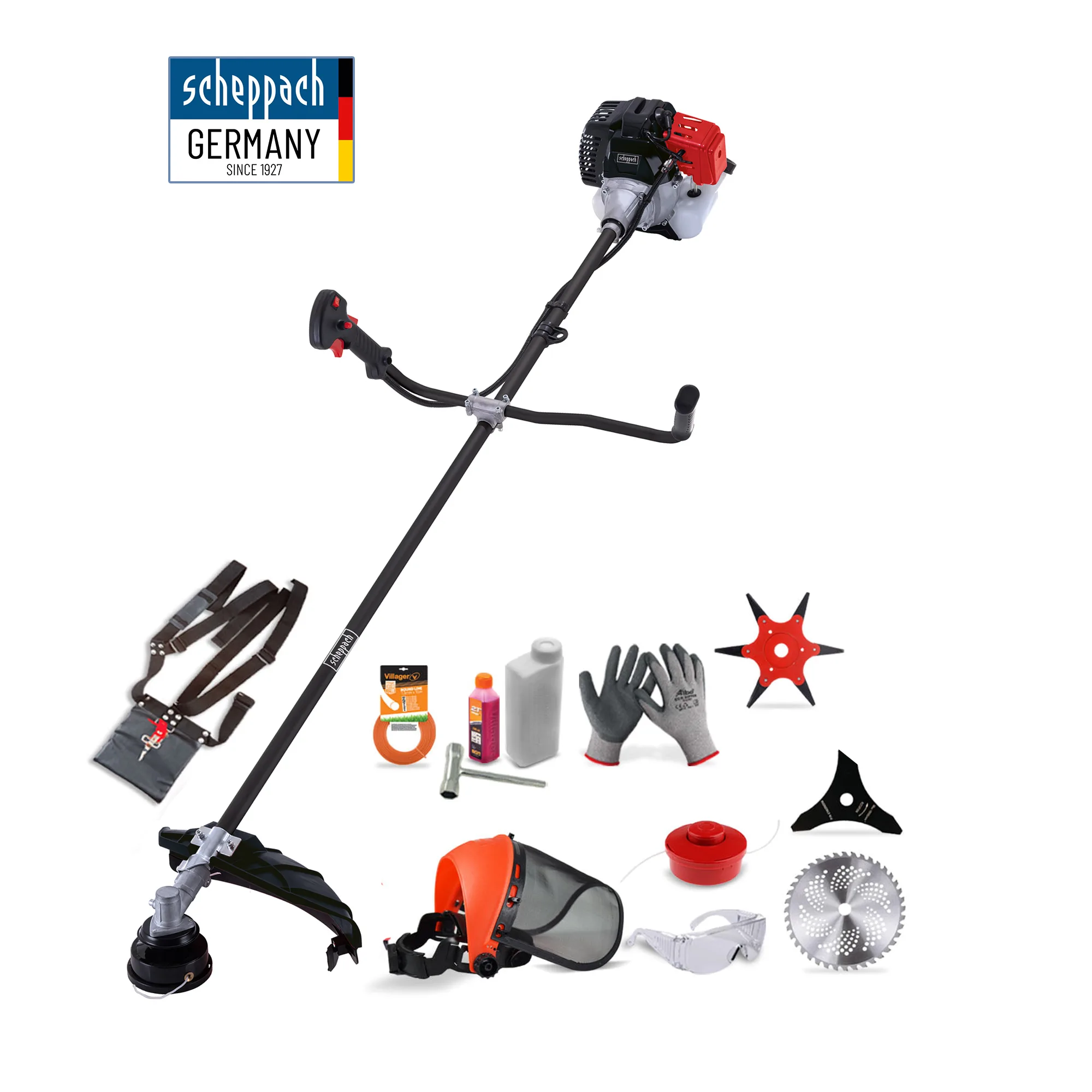 Scheppach motorni trimer sa opremom - masineialati.ba